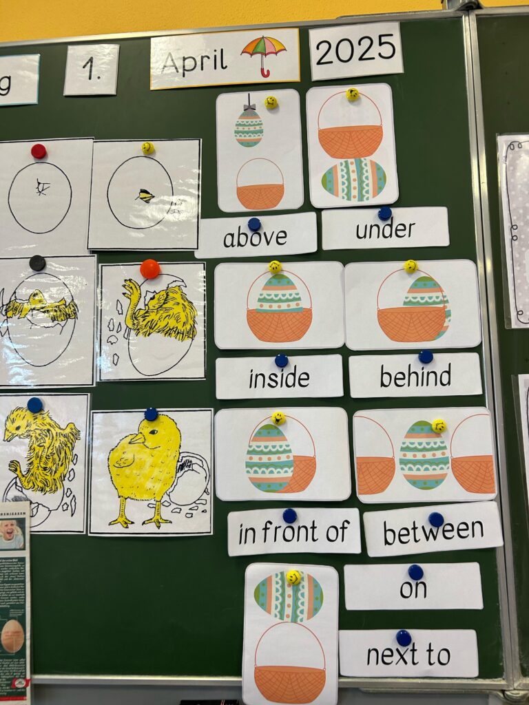 Easter Bingo: Prepositions - Volksschule St. Marein bei Neumarkt